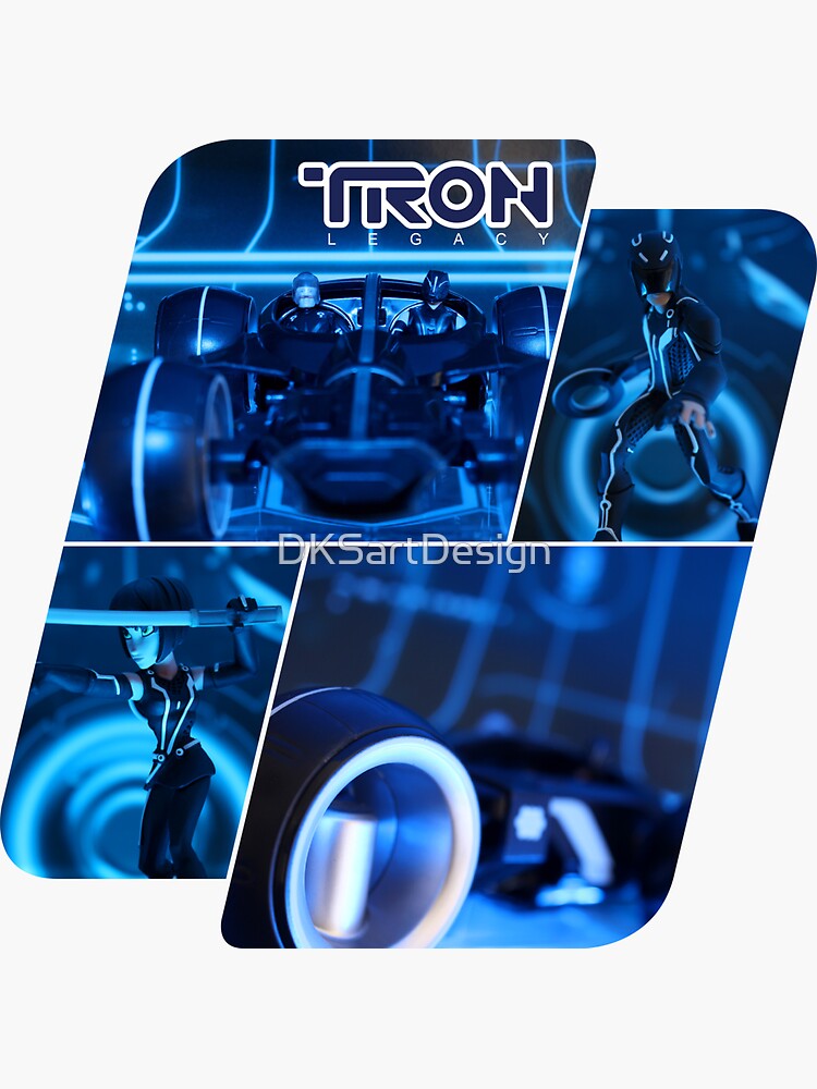 "The Legacy of Tron - Photo Montage 3" Sticker for Sale by DKSartDesign ...