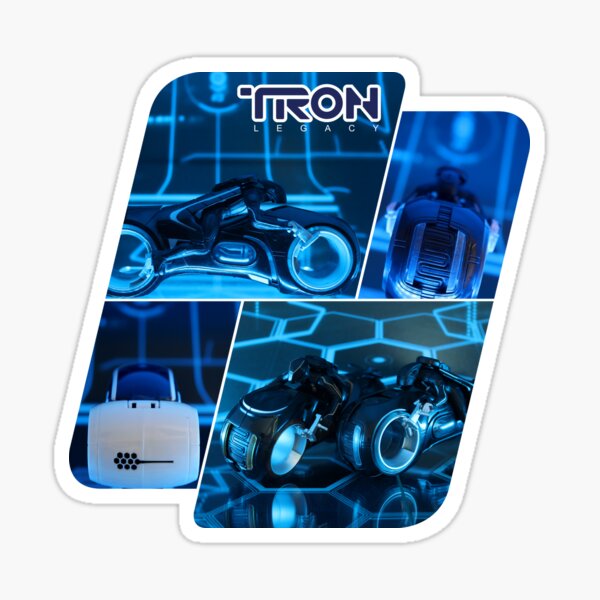 "Cycles of Light - Tron Photo Montage 4" Sticker for Sale by ...