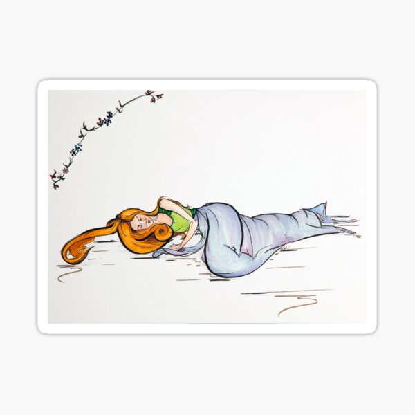 "Sleeping Beauty fairytale" Sticker for Sale by KatieLisDesign | Redbubble