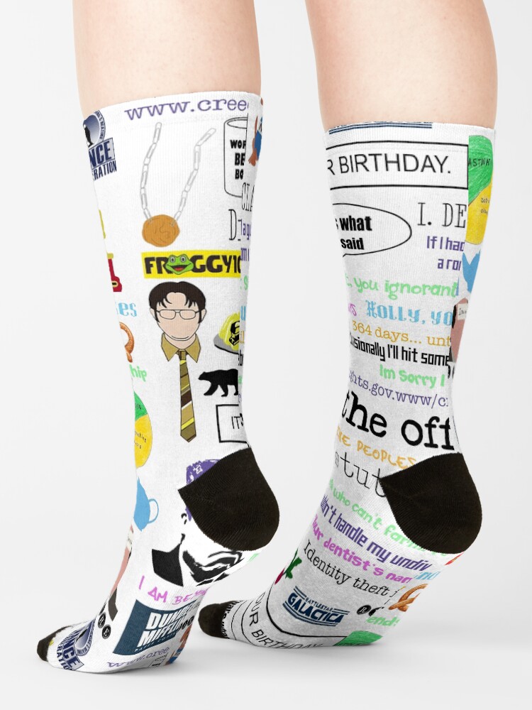 "The office collage" Socks for Sale by ArtsyHolly | Redbubble