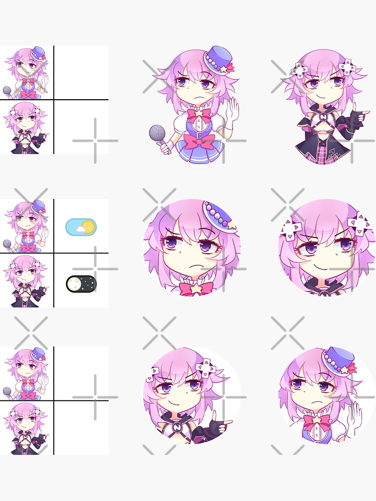 "The 2 Modes of Nep-Nep [Hyperdimension Neptunia]" Sticker for Sale by ...
