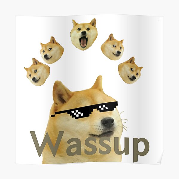 "Doge meme" Poster by Luckeye | Redbubble