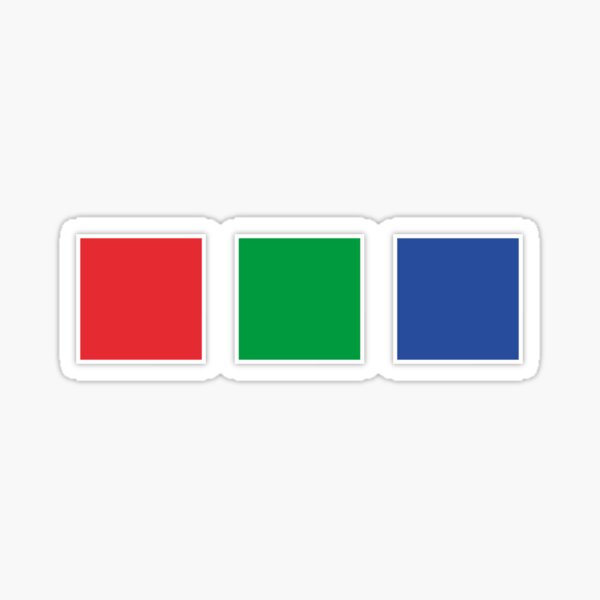 "RGB" Sticker by ArtcoreAD | Redbubble