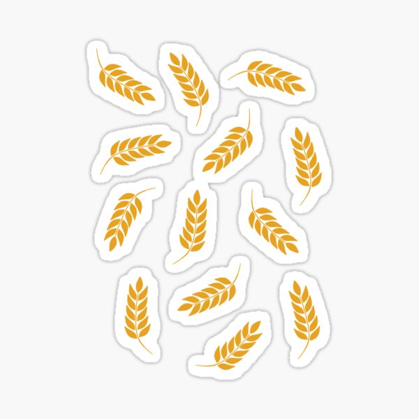 "Cute wheat pattern off-white creme" Sticker for Sale by Dieuwbieus ...