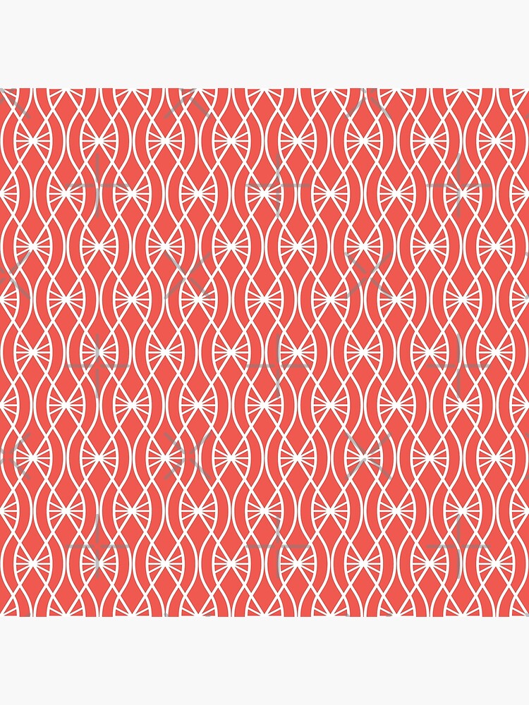 "Senmen Tatewaku - Japanese Traditional Pattern - Red" Art Print by ...