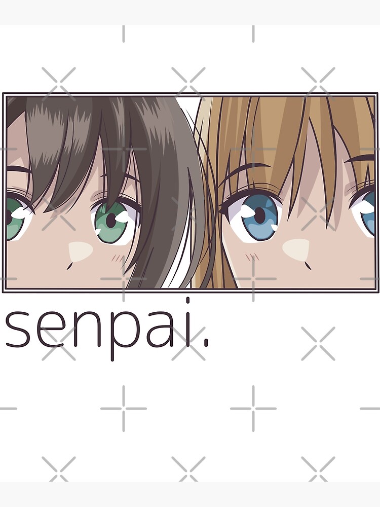 "Anime Heroes Anime Faces - Cute Manga Kawaii Senpai" Art Print by ...