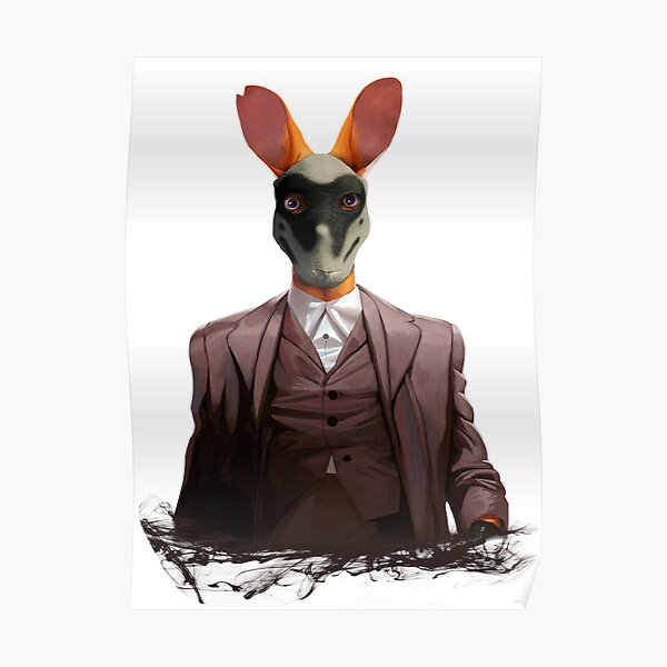 "Roo with Rorschach Mask" Poster by RooGear | Redbubble