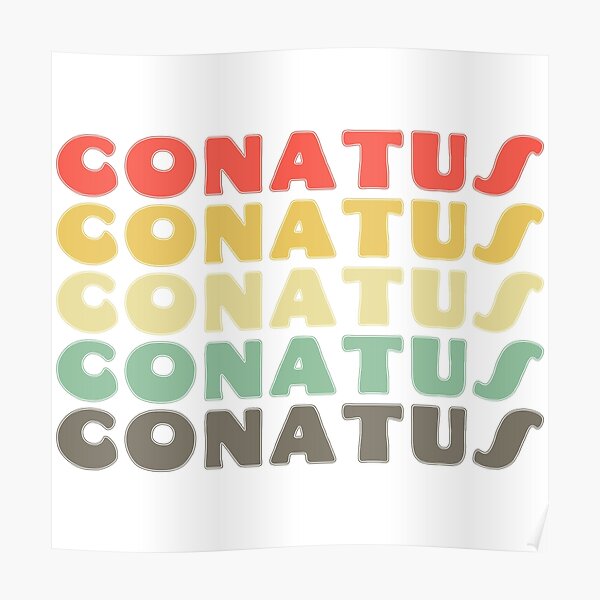 "Conatus - Baruch Spinoza" Poster by RandomElement | Redbubble