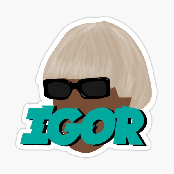 "Tyler the Creator Vibrant IGOR" Sticker for Sale by c8linball | Redbubble