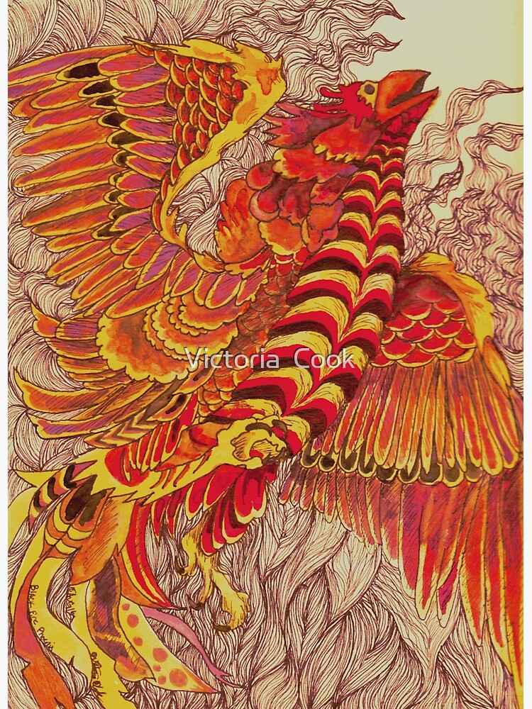 "Black Fire Phoenix" Poster for Sale by ArtofaNobody | Redbubble