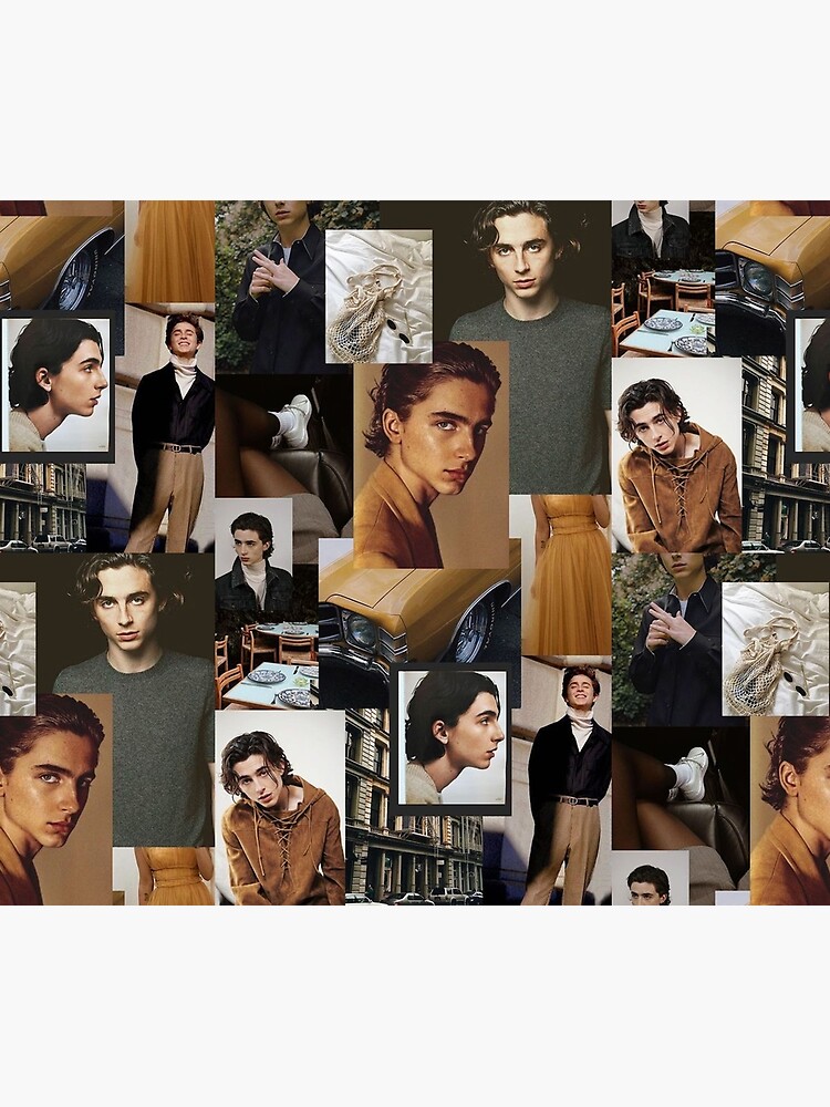 "Timothee Chalamet: Collage" Throw Blanket for Sale by AnnoyingJuice ...