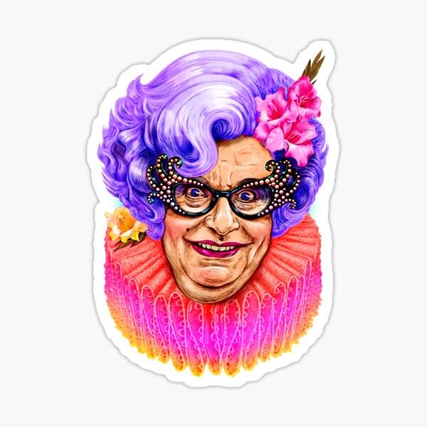 "Dame Edna Everage by Jock Mooney" Sticker for Sale by dameednaeverage ...