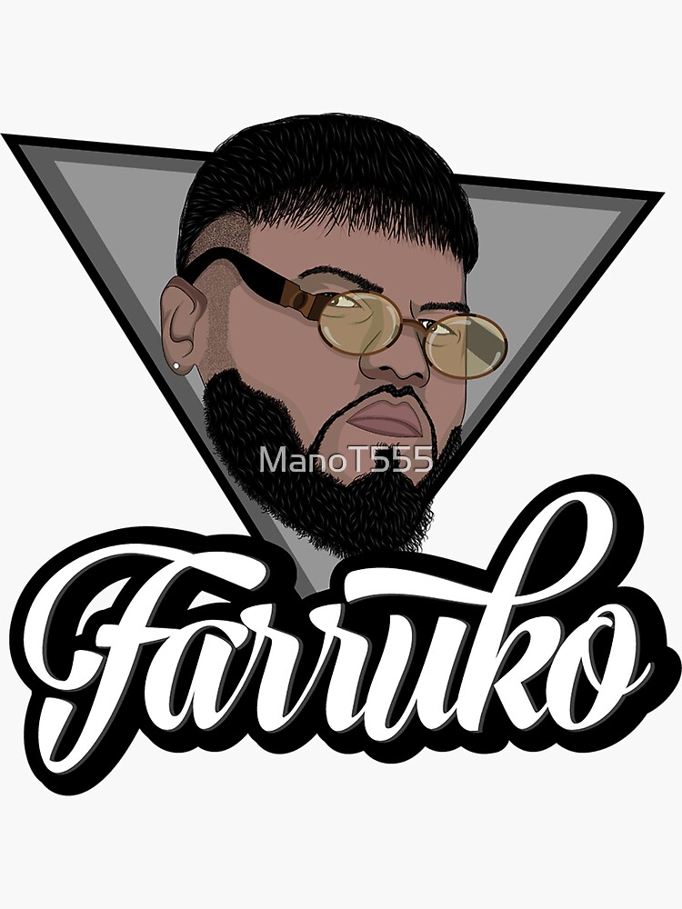 Pegatina «arte digital farruko» de ManoT555 | Redbubble