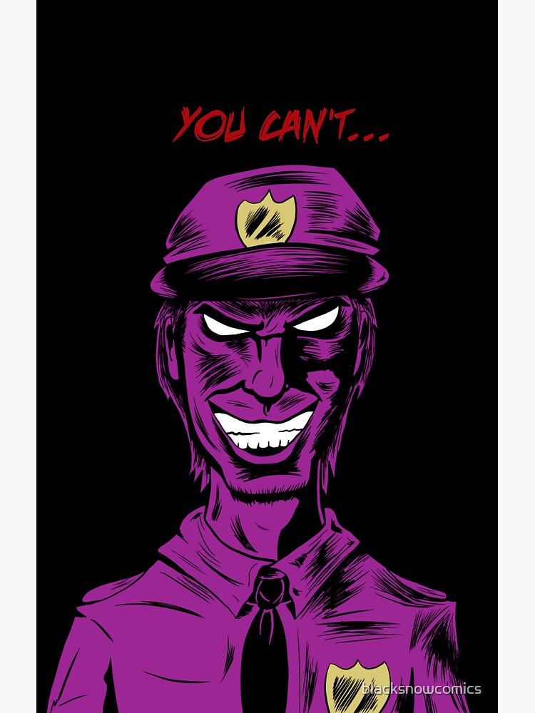 "Purple Guy" Sticker by blacksnowcomics | Redbubble