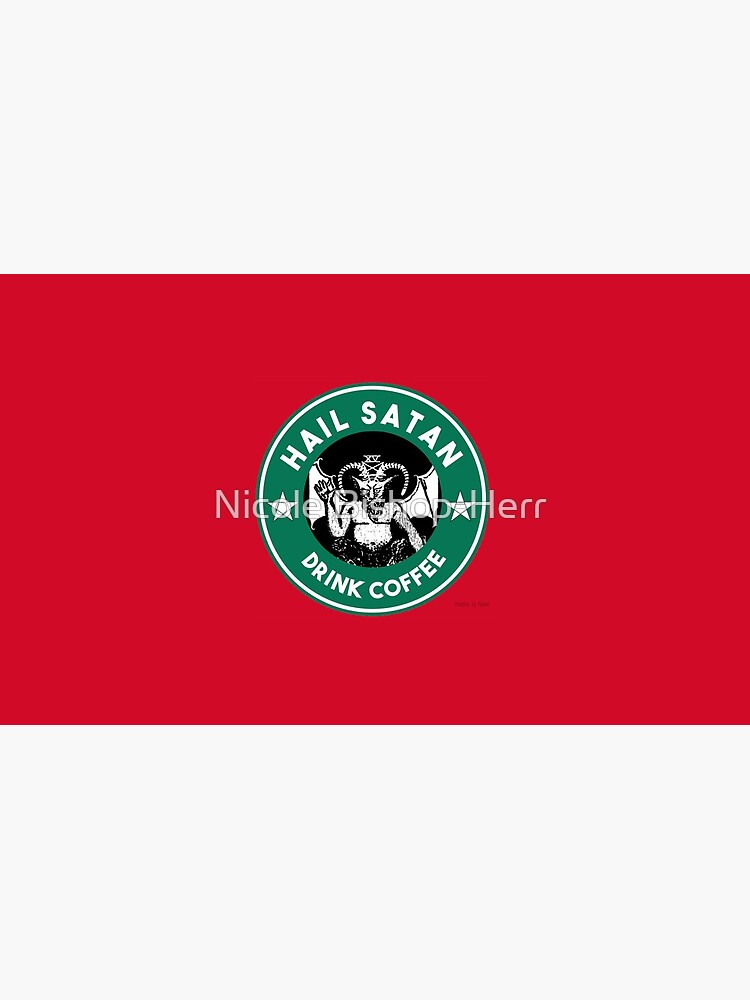 "Hail Satan... Drink Coffee! Red Coffee Cup Design with the Devil" Mug ...