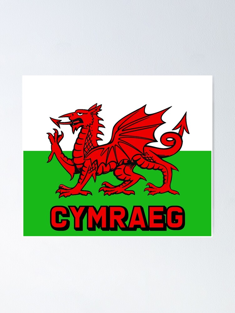 "Cymraeg" Poster for Sale by DafyddEm | Redbubble