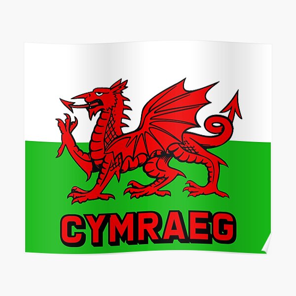 "Cymraeg" Poster for Sale by DafyddEm | Redbubble