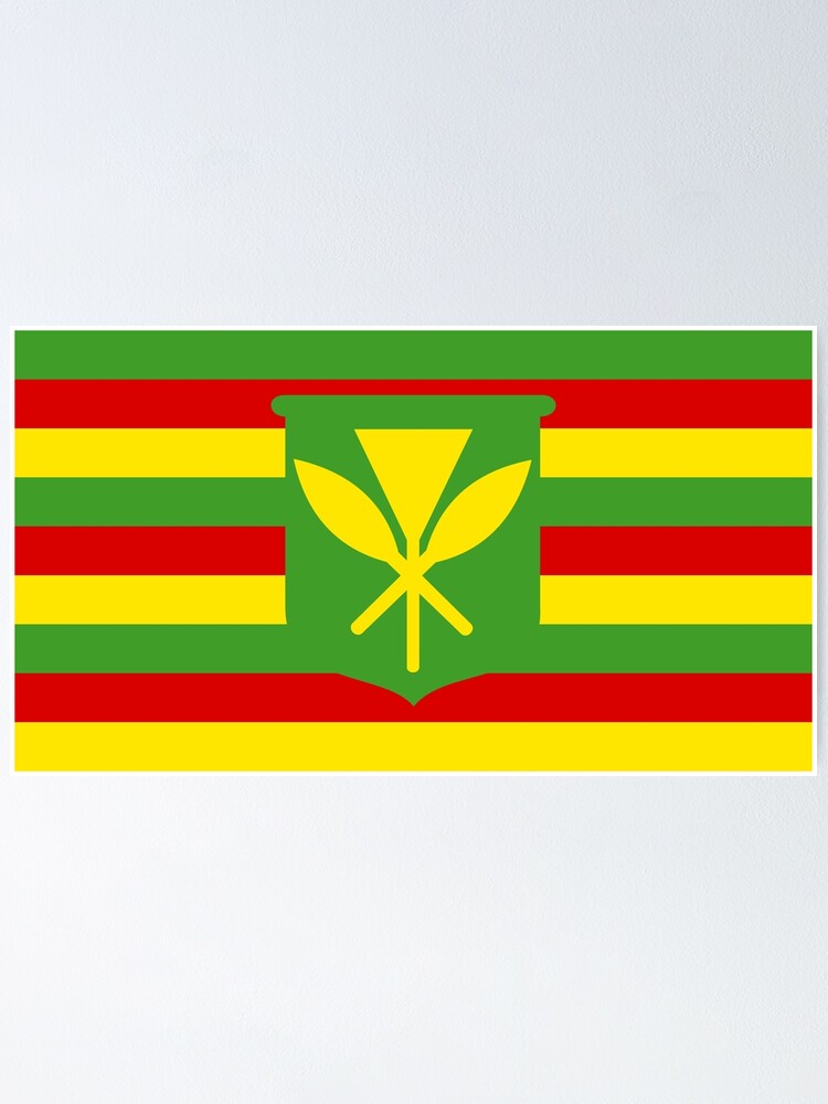 "kanaka maoli flag" Poster for Sale by tony4urban | Redbubble