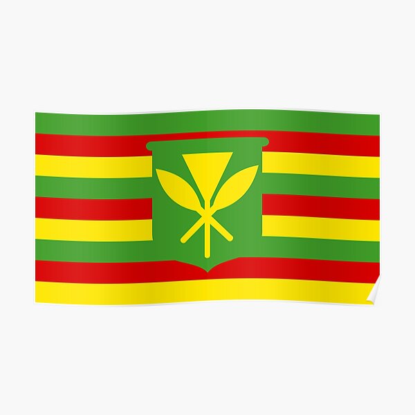 "kanaka maoli flag" Poster for Sale by tony4urban | Redbubble