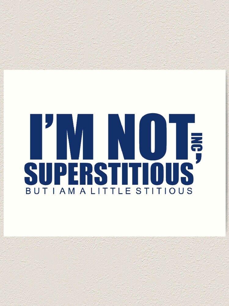 Lámina artística «The Office I'm Not Superstitious Logotipo de Dunder ...
