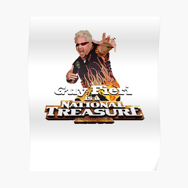 "Guy Fieri is a National Treasure" Poster by ThatSplat | Redbubble