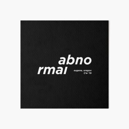 "Something Abnormal Logo" Art Board Print by someabnormal | Redbubble