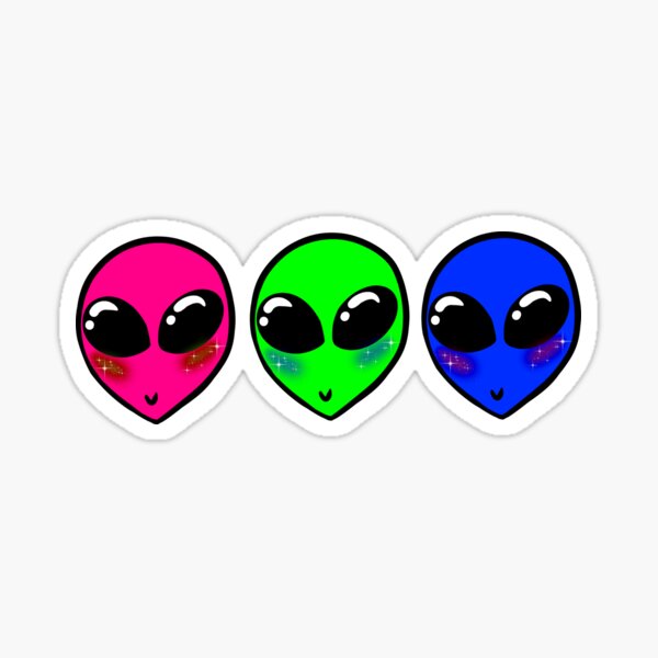 "aliens" Sticker by rainbowcatnip | Redbubble