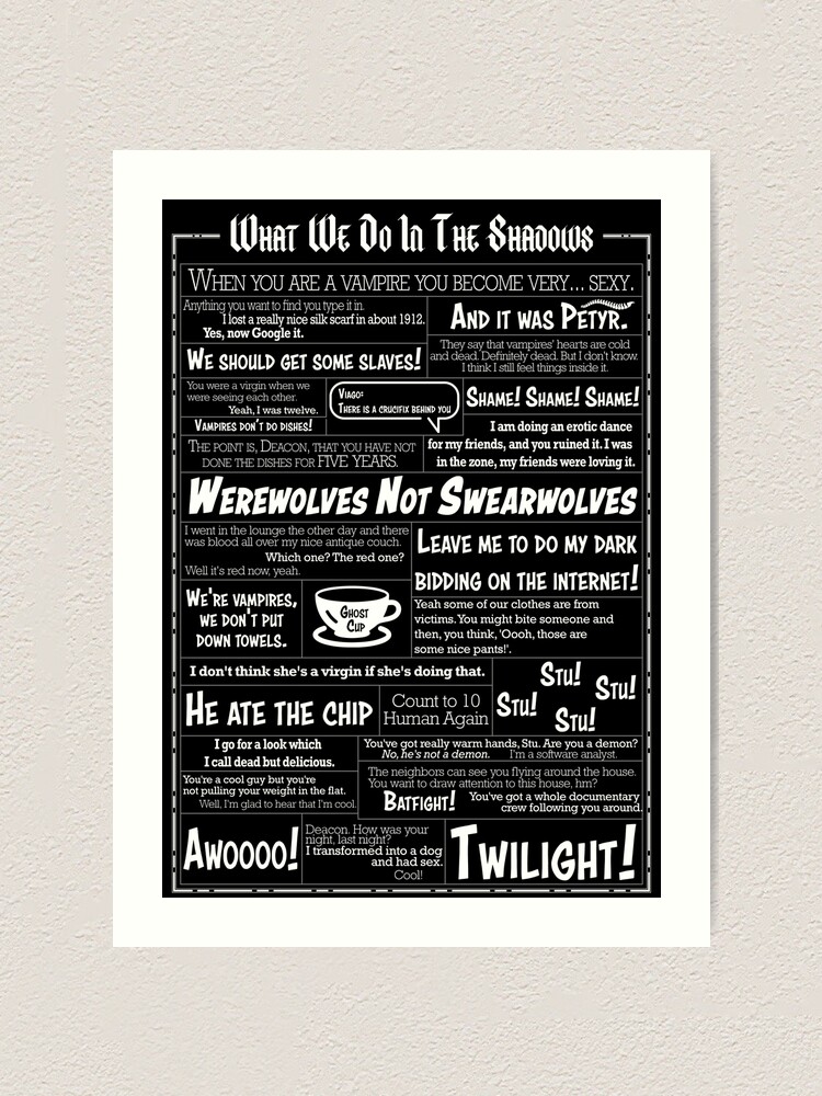 "Quote Collage - WWDITS - White Text Version" Art Print for Sale by ...