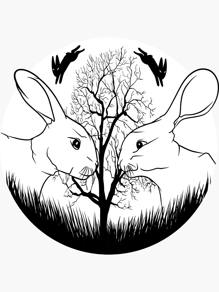 "Watership Down Rabbits" Sticker for Sale by LICENSEDLEGIT | Redbubble