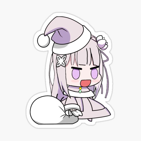"Emilia Padoru " Sticker by UwU-Senpai | Redbubble