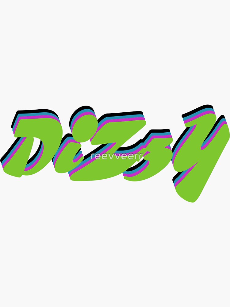 "Dizzy " Sticker by reevveerr | Redbubble
