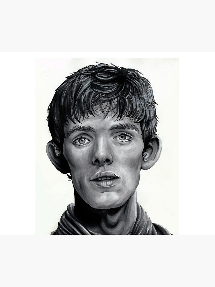 "Merlin Portrait BBC" Throw Blanket for Sale by Dollop-Merlin | Redbubble