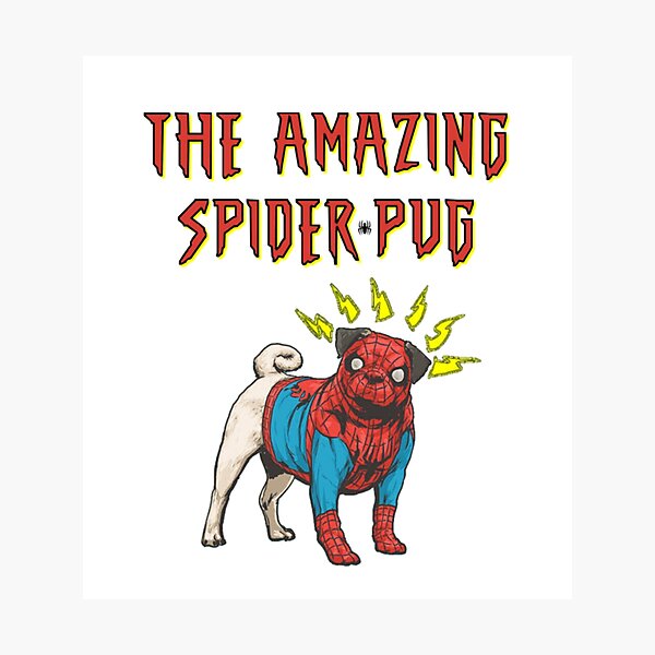 "'The Amazing Spider-Pug' by Perceptual Paradox Creations" Photographic ...