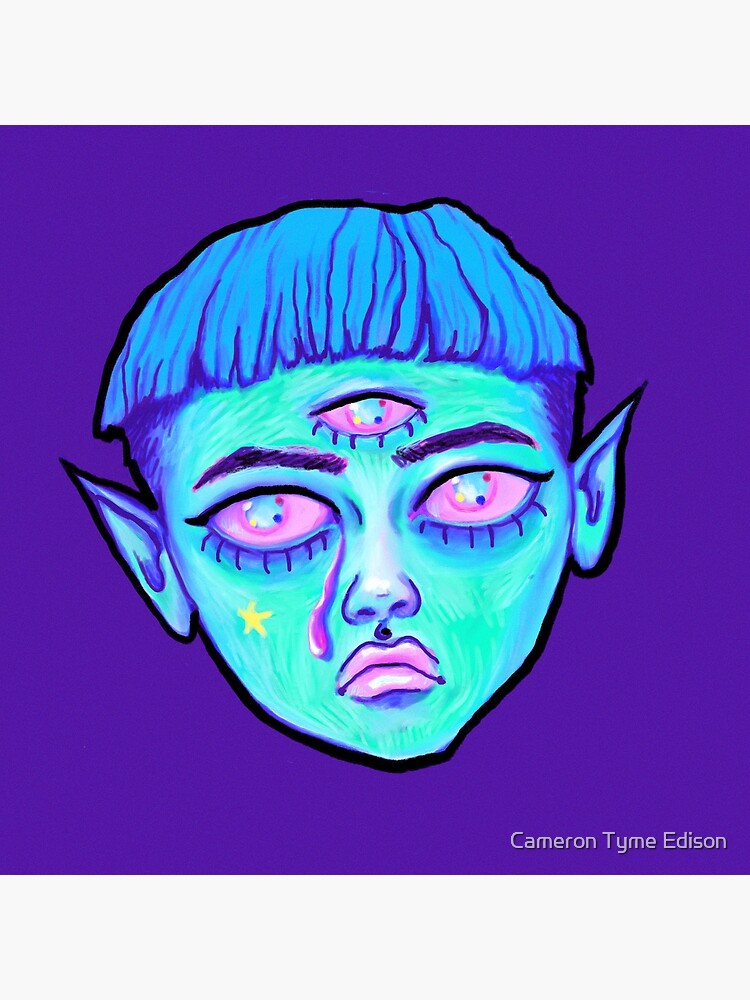 "alien girl" Poster by CameronTyme | Redbubble