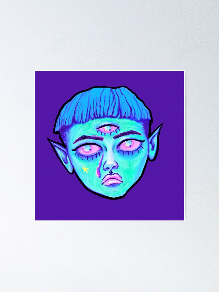 "alien girl" Poster by CameronTyme | Redbubble