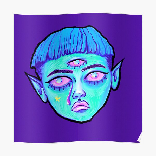 "alien girl" Poster by CameronTyme | Redbubble