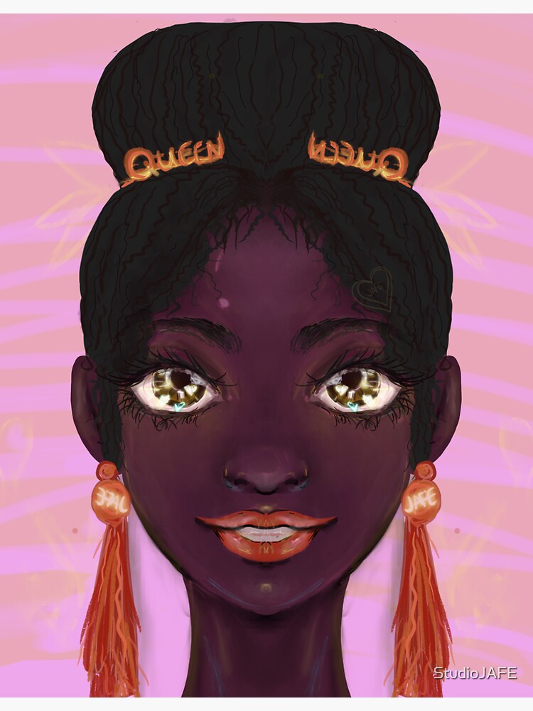 "Queen Bun" Sticker for Sale by StudioJAFE | Redbubble