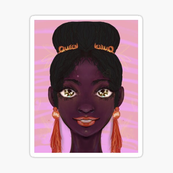 "Queen Bun" Sticker for Sale by StudioJAFE | Redbubble