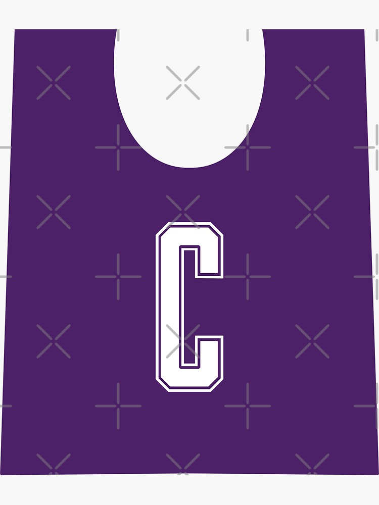 "Purple Netball Centre" Sticker by teesaurus | Redbubble