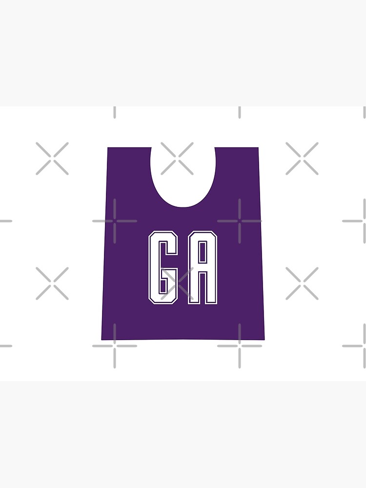 "Purple Netball GA" Poster by teesaurus | Redbubble