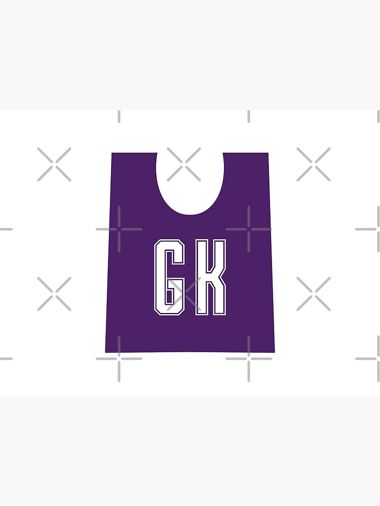 "Purple Netball GK" Poster by teesaurus | Redbubble
