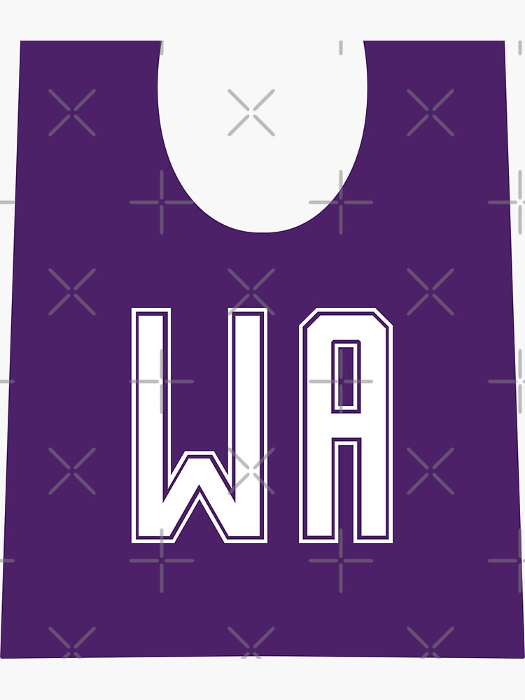 "Purple Netball WA" Sticker by teesaurus | Redbubble