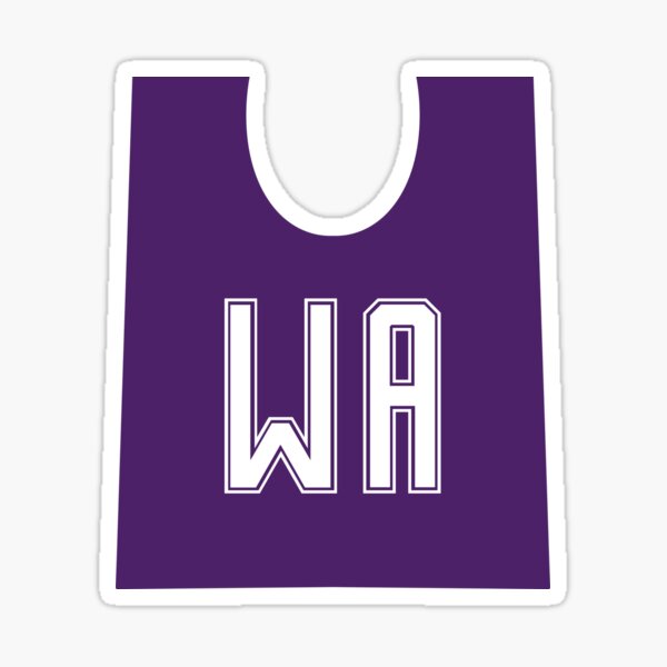 "Purple Netball WA" Sticker by teesaurus | Redbubble