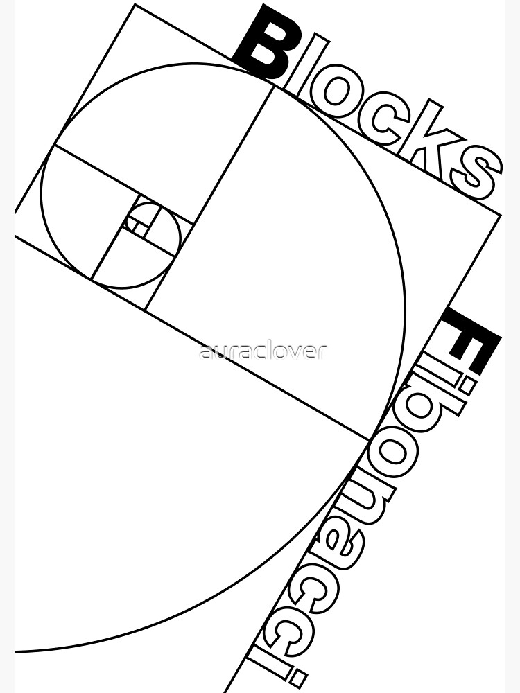 "Fibonacci_Blocks" Poster by auraclover | Redbubble