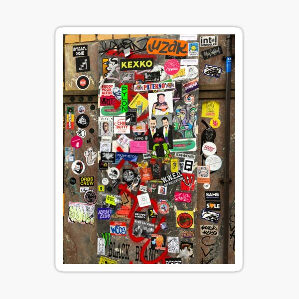 "Urban Sticker Collage (V3)" Sticker for Sale by melmleve | Redbubble