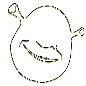 "Shrek outline drawing" Photographic Print for Sale by littleharmonie2 ...