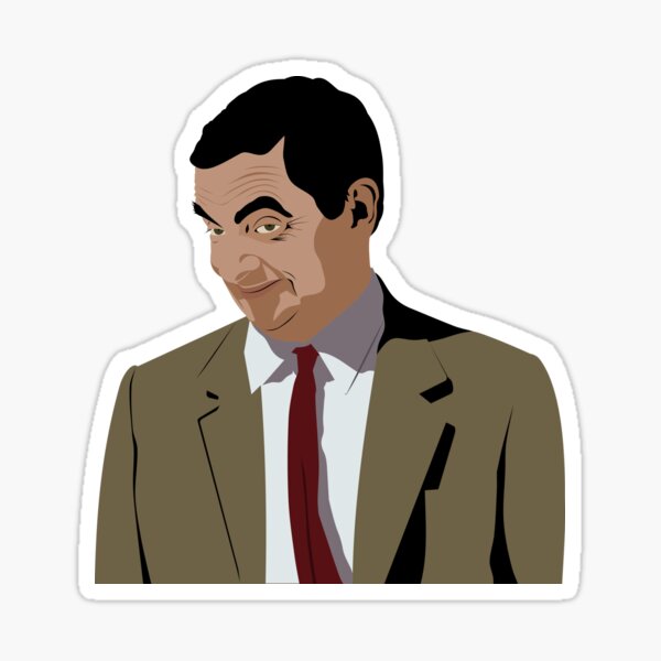 Mr Bean Cartoon Stickers | Redbubble