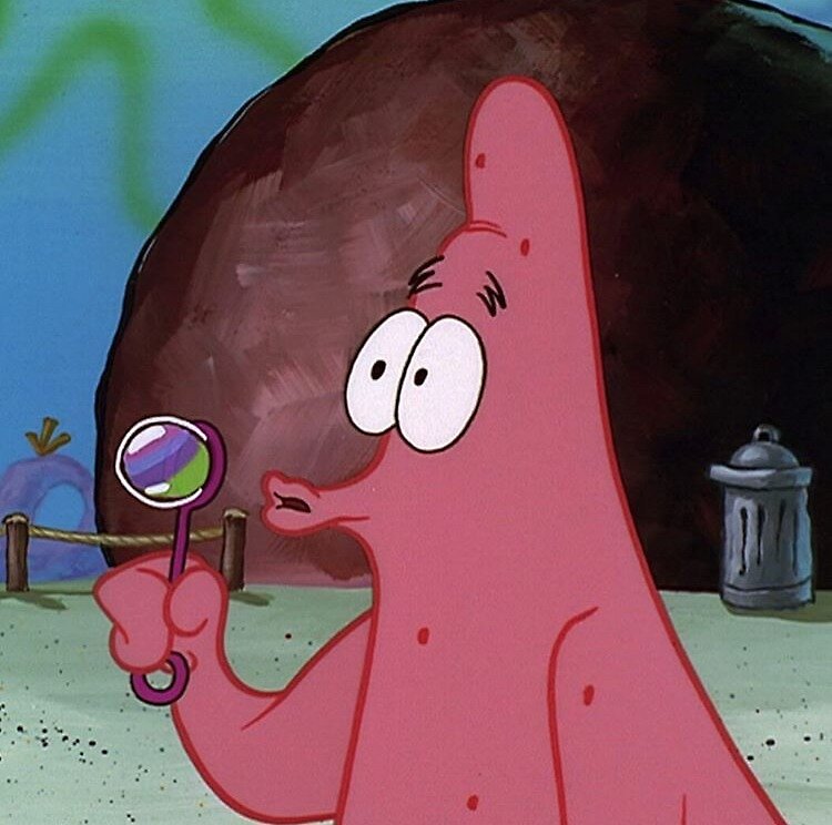 "Patrick whispering in ya bois ear" by Saragriff123 | Redbubble