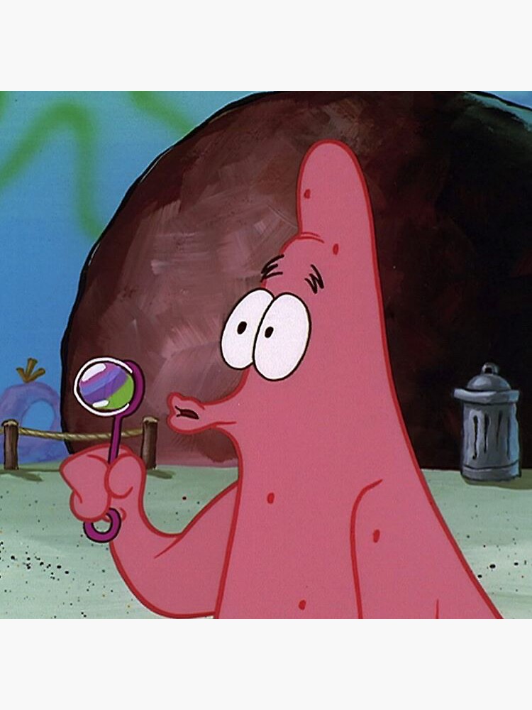 "Patrick whispering in ya bois ear" Sticker for Sale by Saragriff123 ...