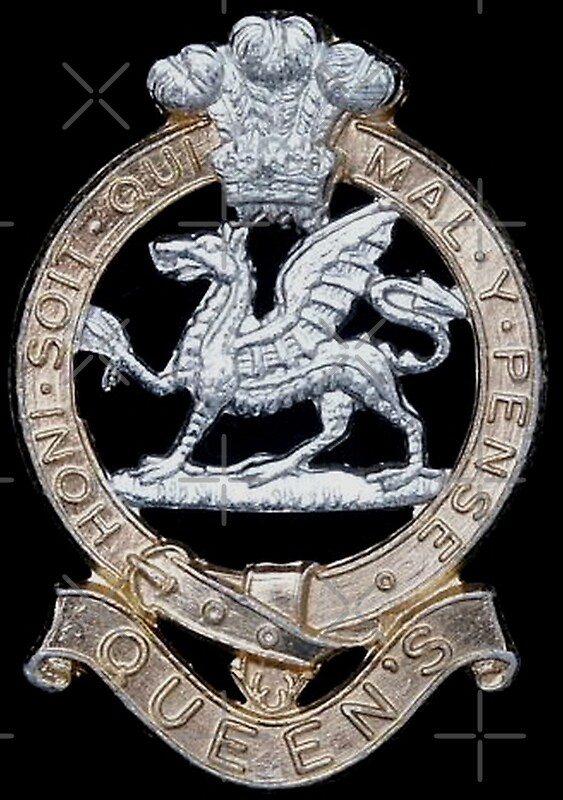 "Queens Regiment Cap Badge" by Oppo's Farming Raising Funds For PTSD ...